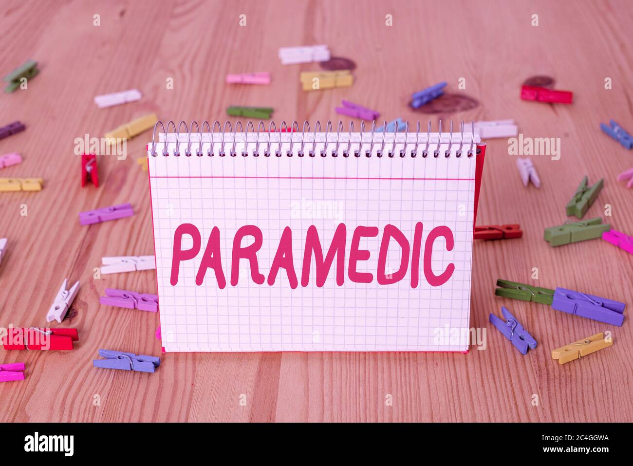 Handwriting text writing Paramedic. Conceptual photo a health worker ...
