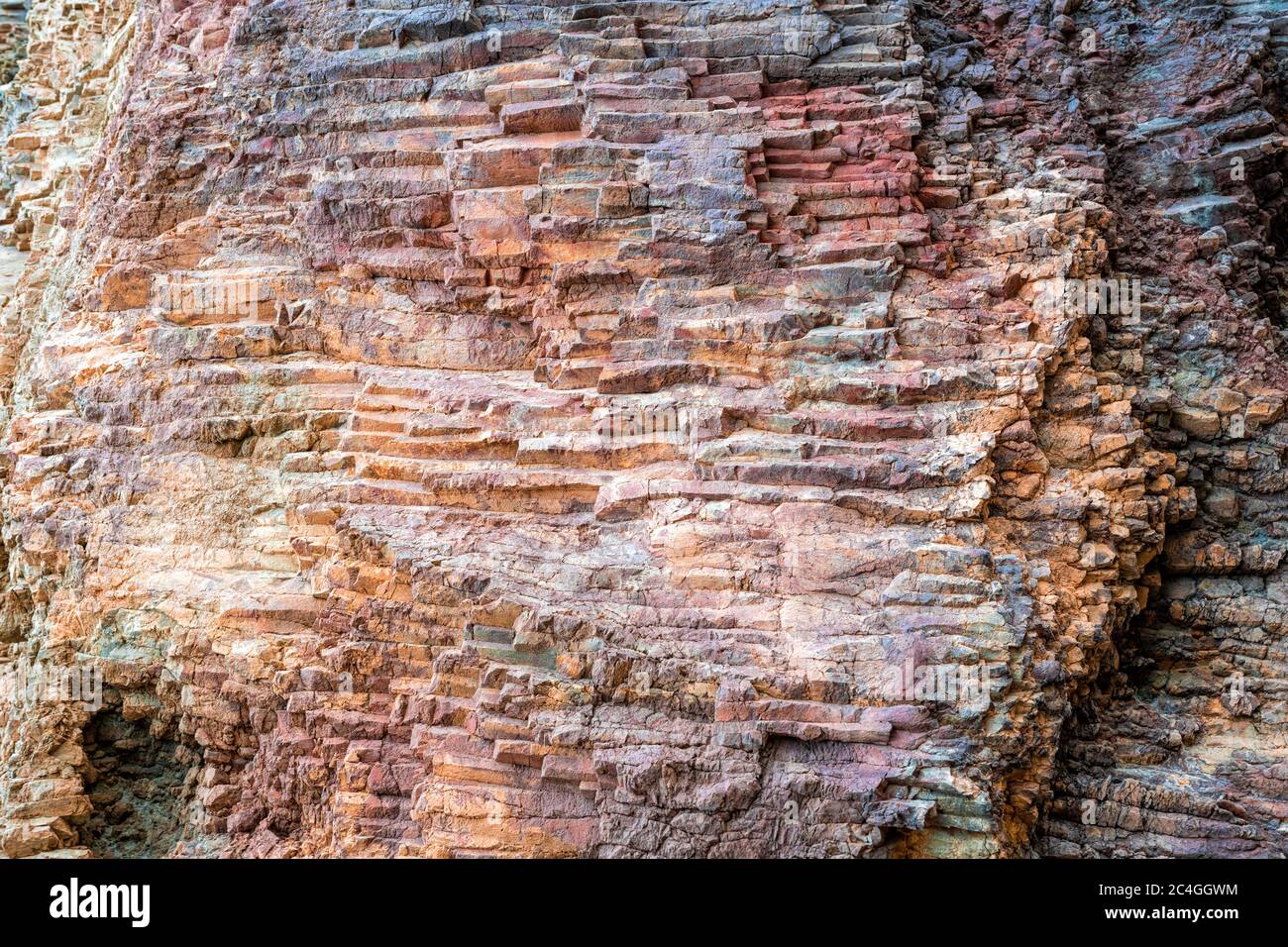 Abstract background from toned mountains texture, volcanic basalt as in ...