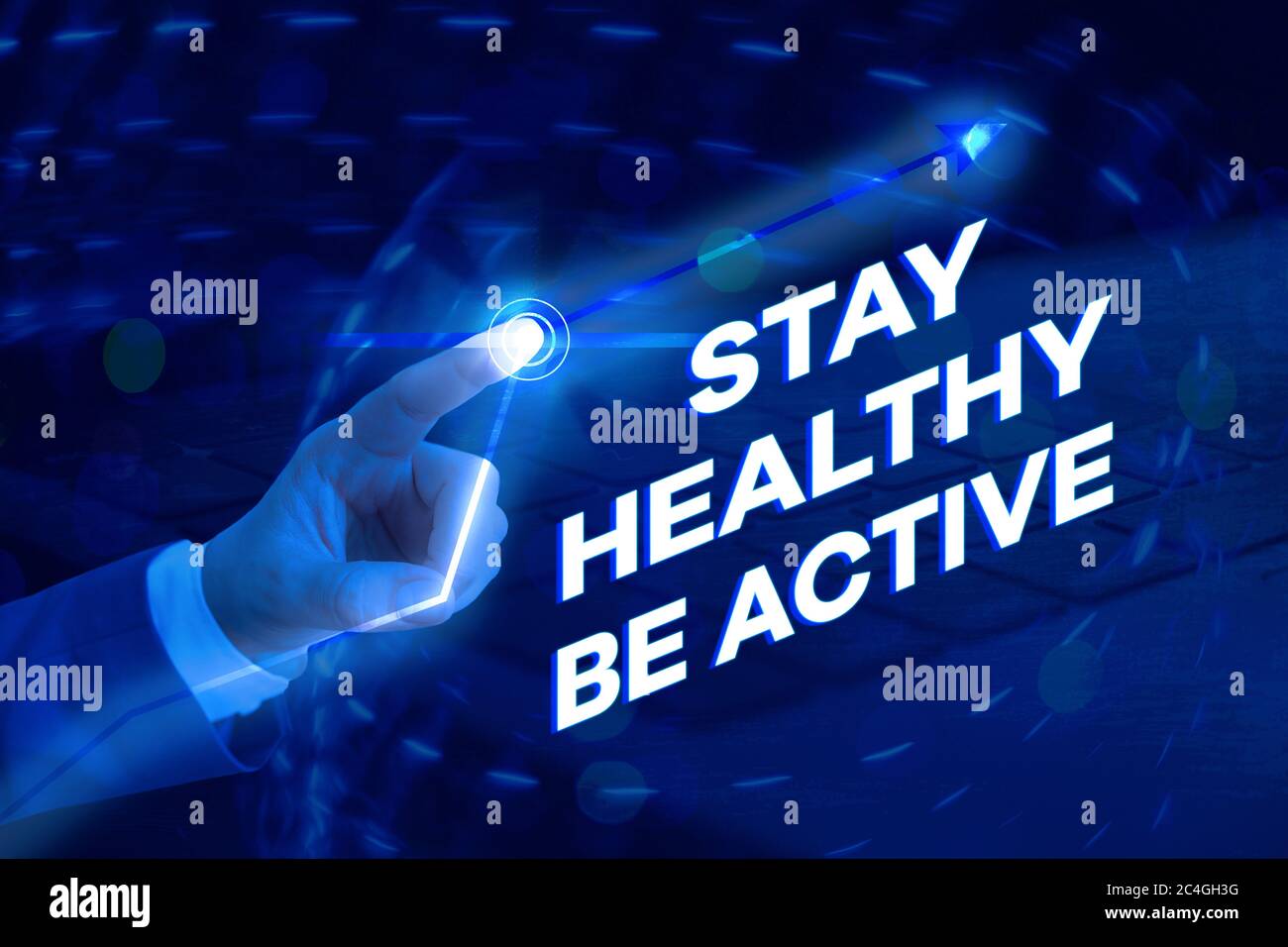 Conceptual hand writing showing Stay Healthy Be Active. Concept meaning ...