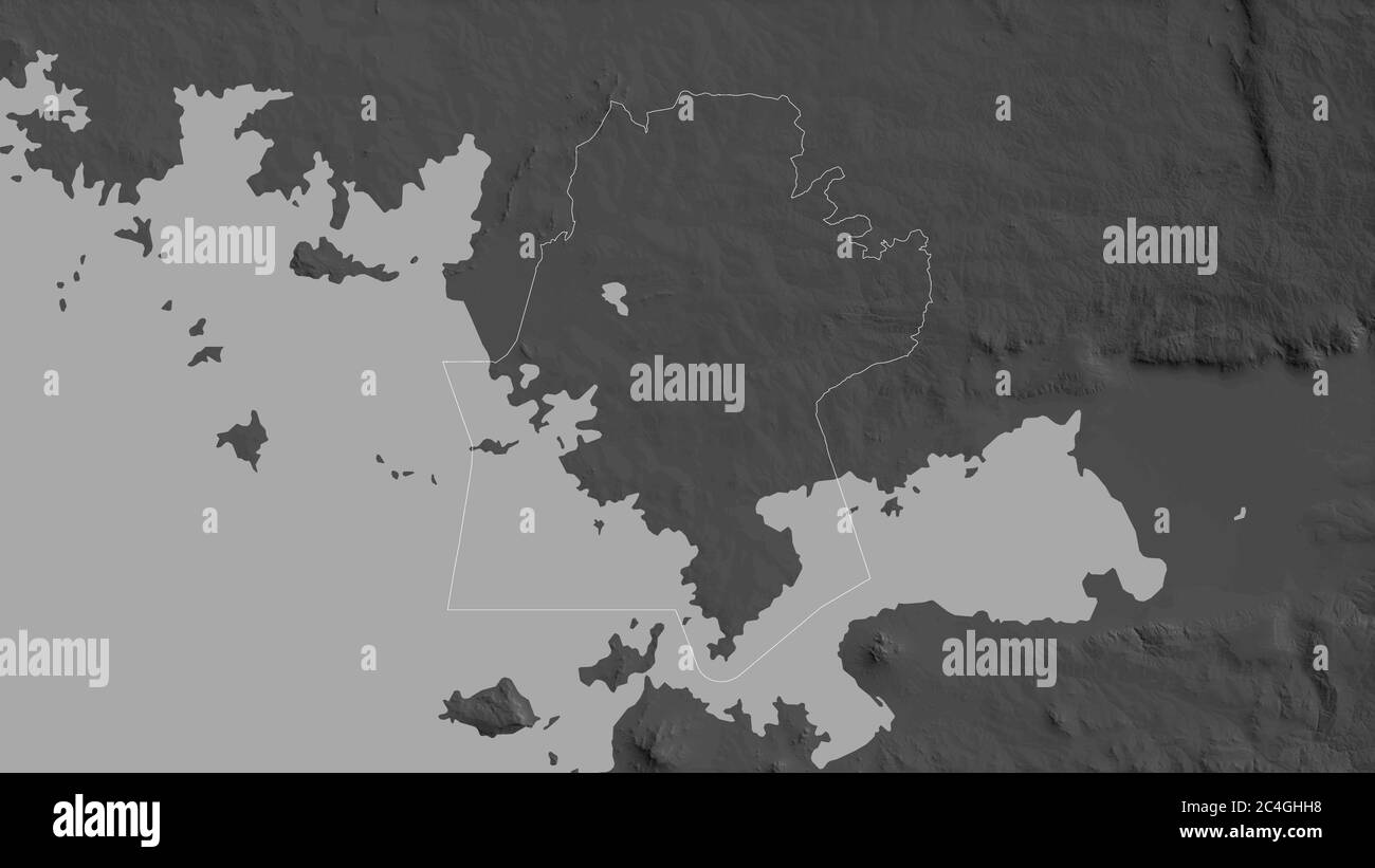 Siaya outline map Black and White Stock Photos & Images - Alamy