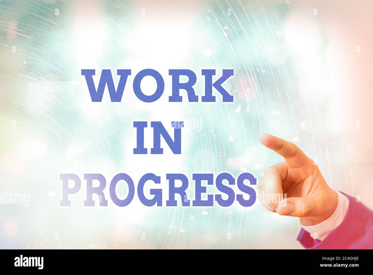 Writing note showing Work In Progress. Business concept for Ongoing ...