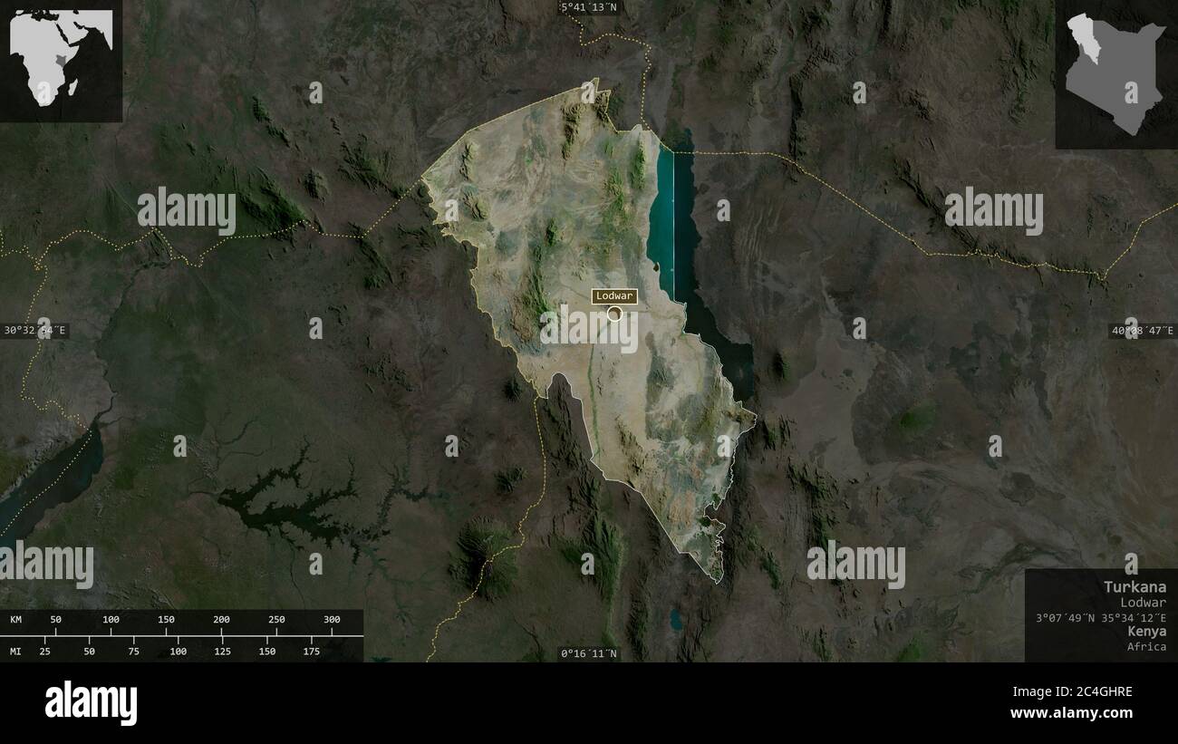 Turkana county map hi-res stock photography and images - Alamy