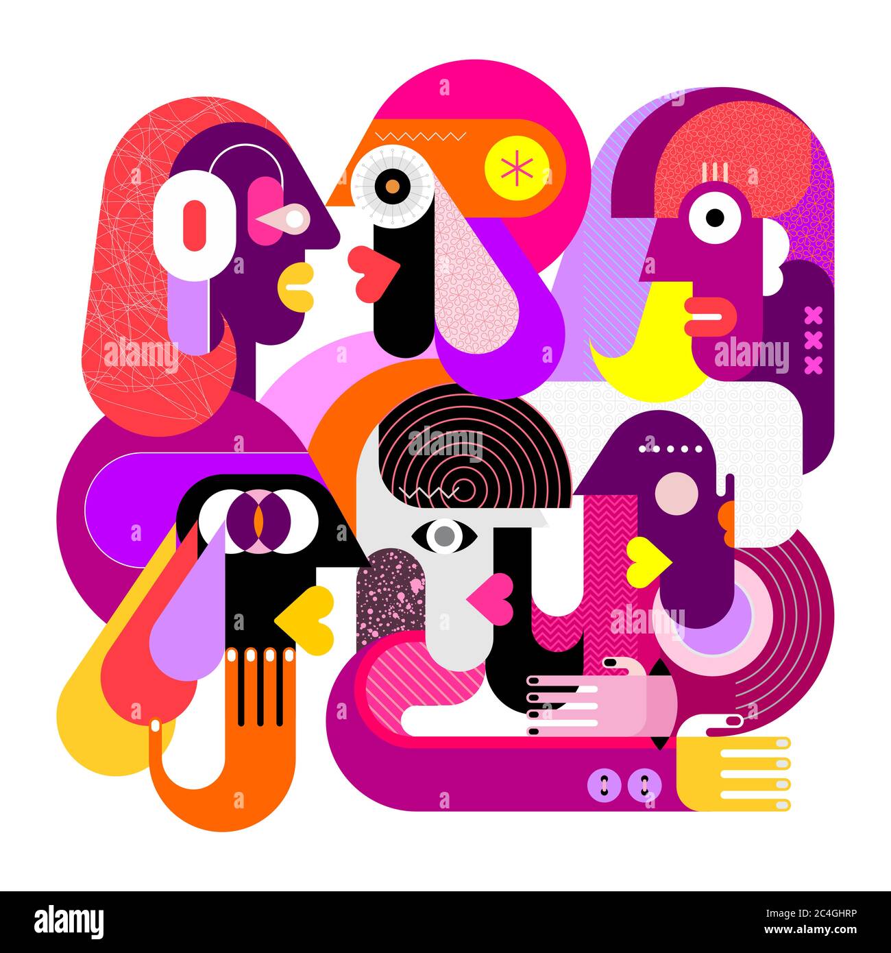 Side parting Stock Vector Images - Alamy