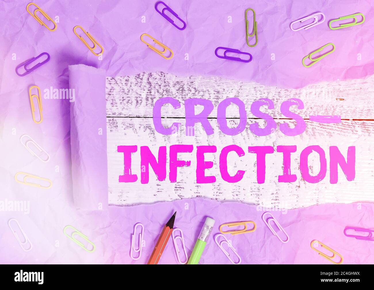 Text sign showing Cross Infection. Business photo text diseasecausing ...
