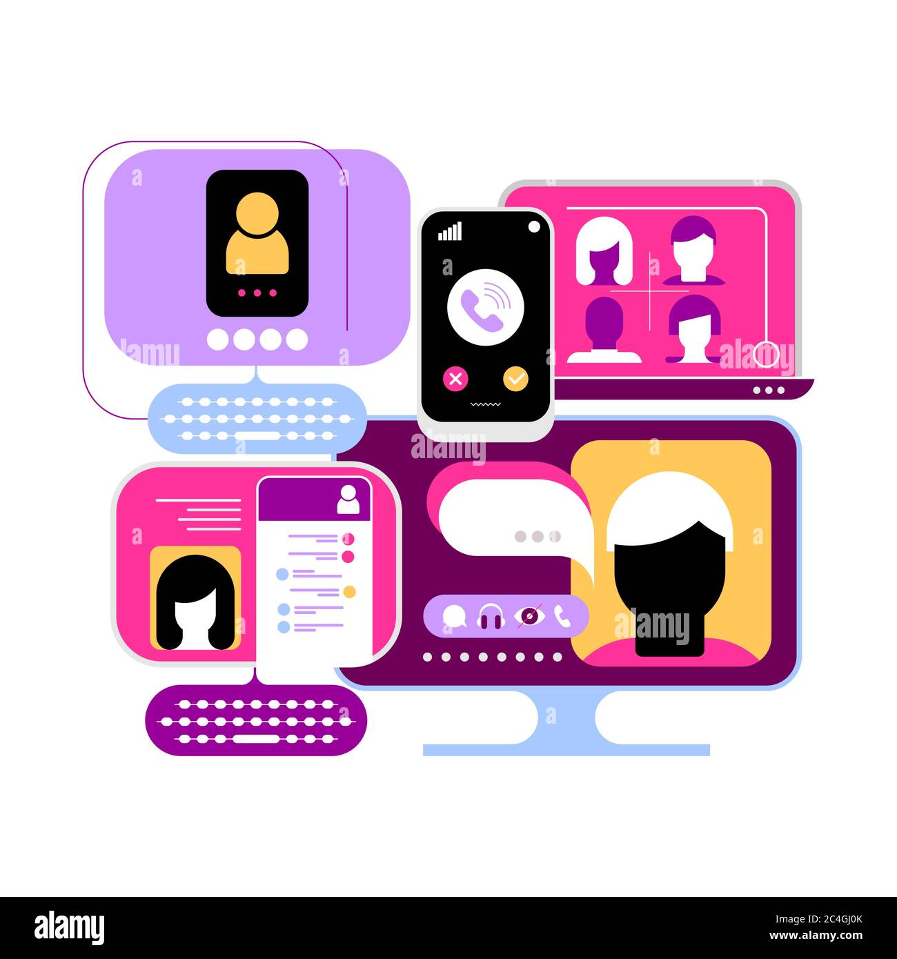 Faceless vector vectors hi-res stock photography and images - Alamy