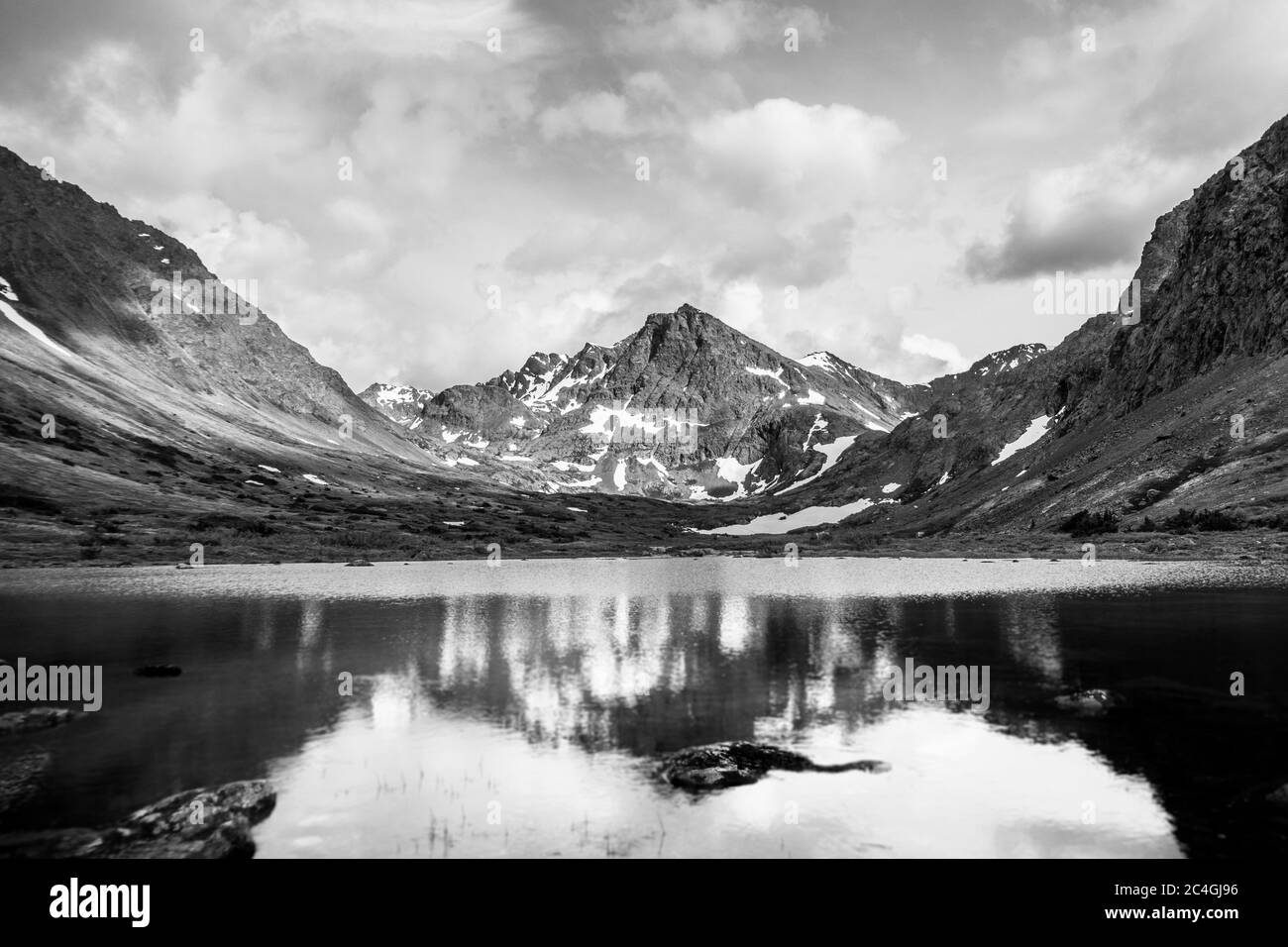 Williwaw Lakes sit in the shadow of Mount Williwaw Stock Photo - Alamy