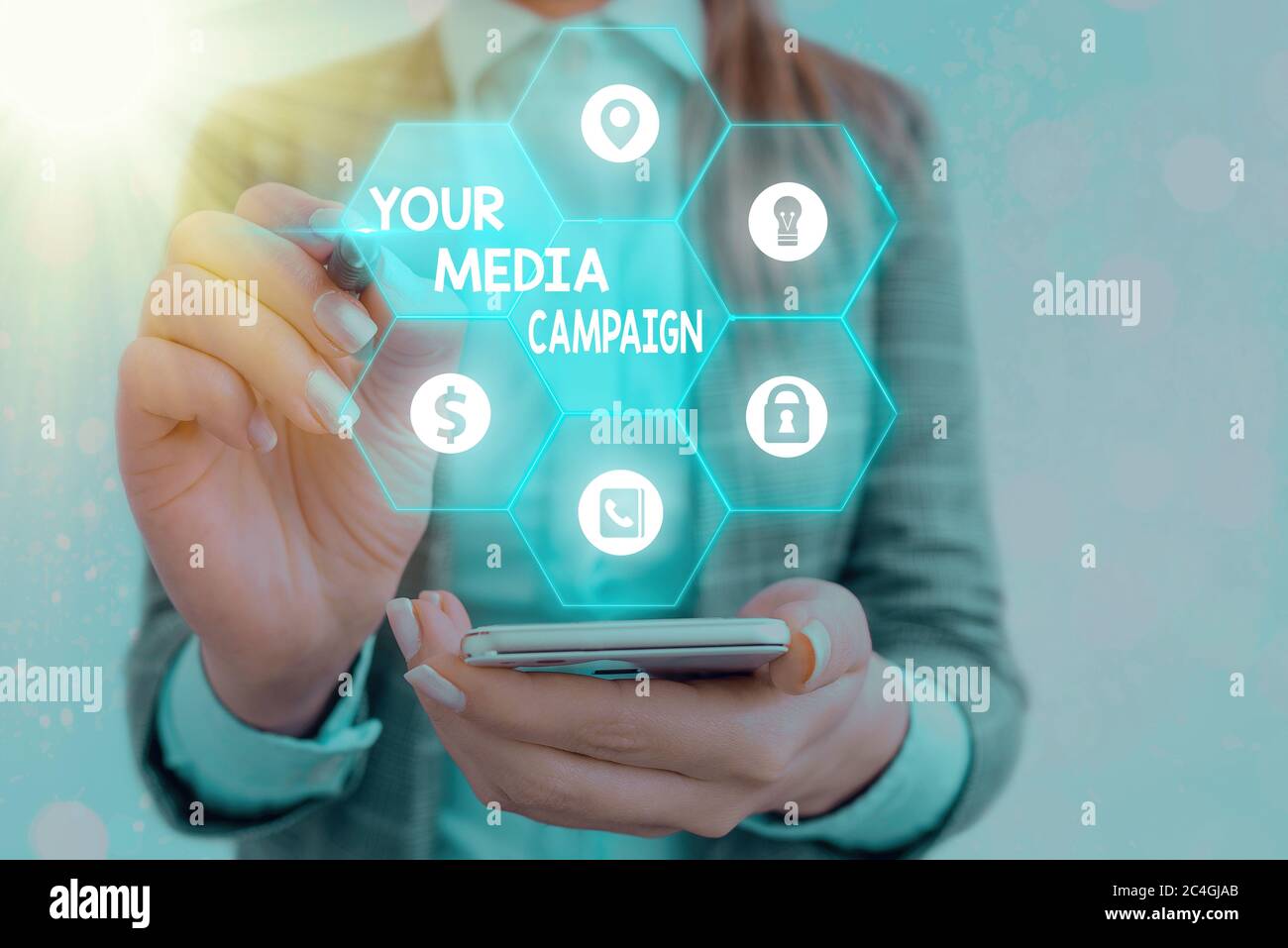 Handwriting text writing Your Media Campaign. Conceptual photo ...