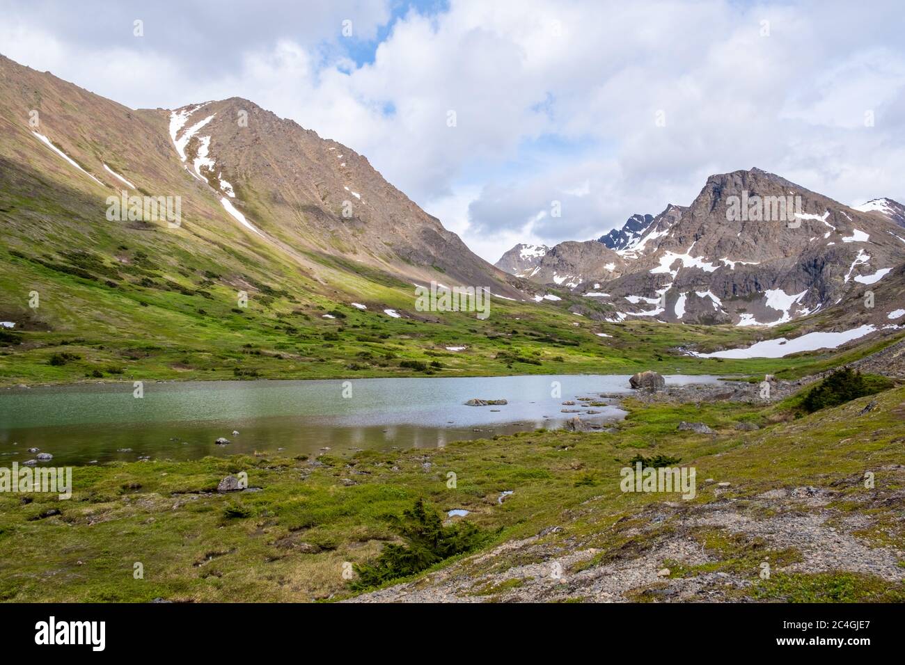 Looking north east towards Mount Elliot Stock Photo - Alamy