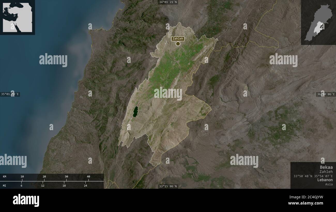 Map beirut lebanon satellite view hi-res stock photography and images ...