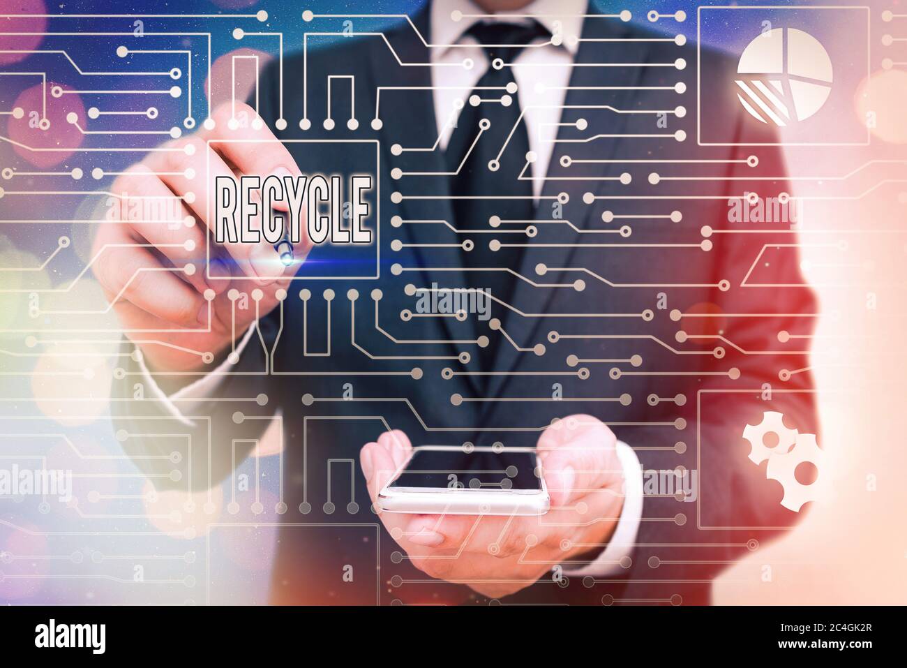 Handwriting text Recycle. Conceptual photo process of converting waste ...