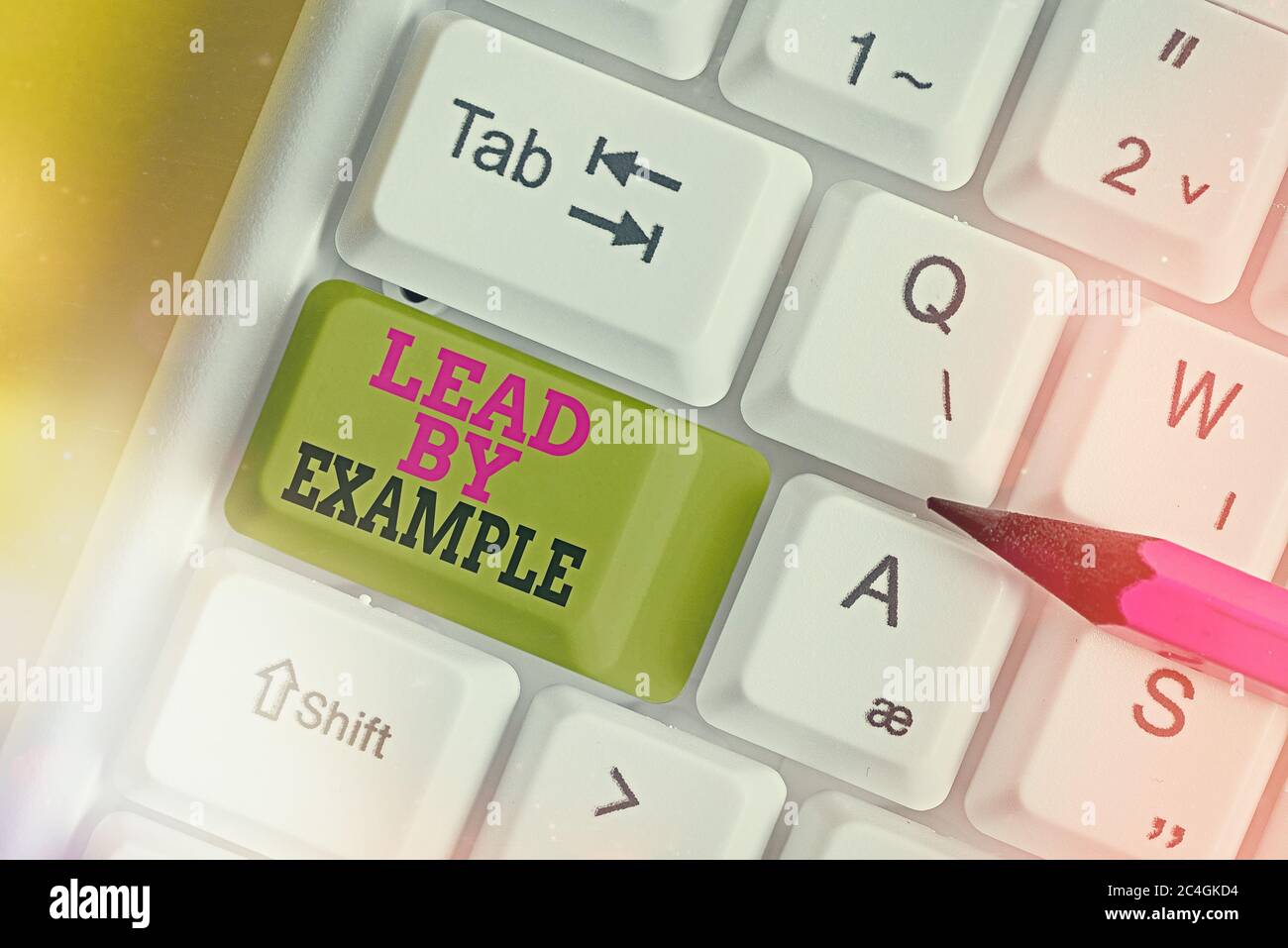 Word writing text Lead By Example. Business photo showcasing Be a role ...