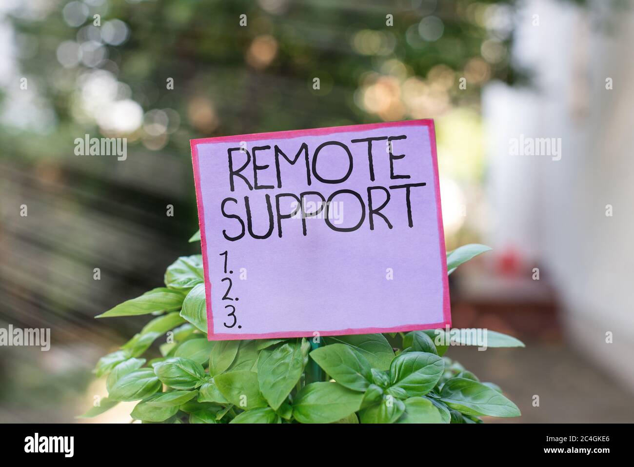 Conceptual hand writing showing Remote Support. Concept meaning type of ...