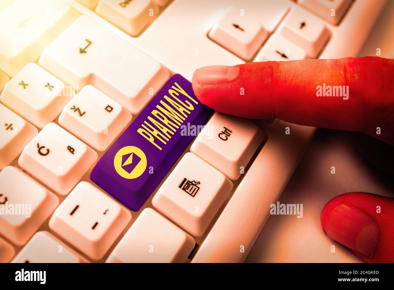 Handwriting text Pharmacy. Conceptual photo the practice of ...