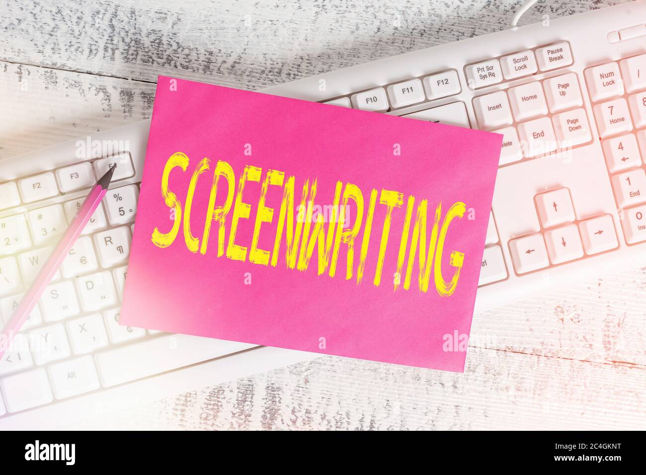 Handwriting text writing Screenwriting. Conceptual photo the art and ...