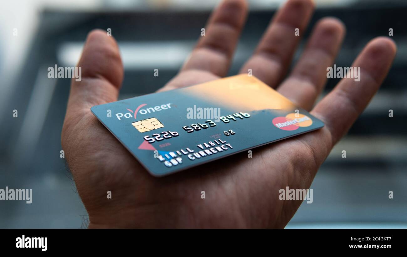 Aschheim, Germany -27 June 2020 : Blocking Payoneer cards, Wirecar ...