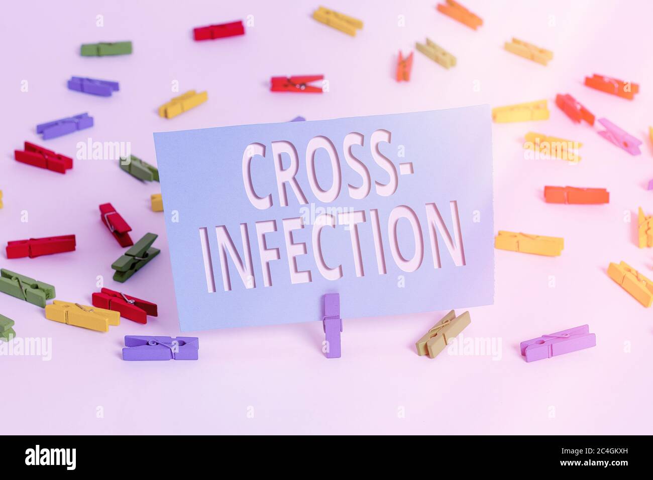 Text sign showing Cross Infection. Business photo text diseasecausing ...