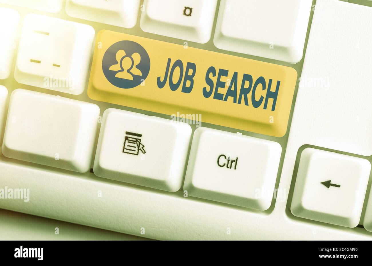 Conceptual hand writing showing Job Search. Concept meaning an act of ...