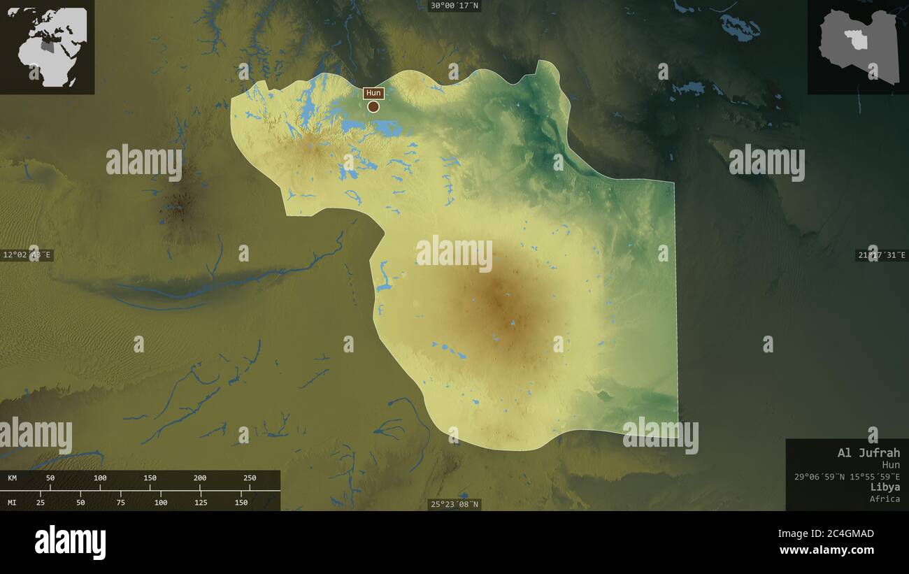 Al jufrah outline map hi-res stock photography and images - Alamy