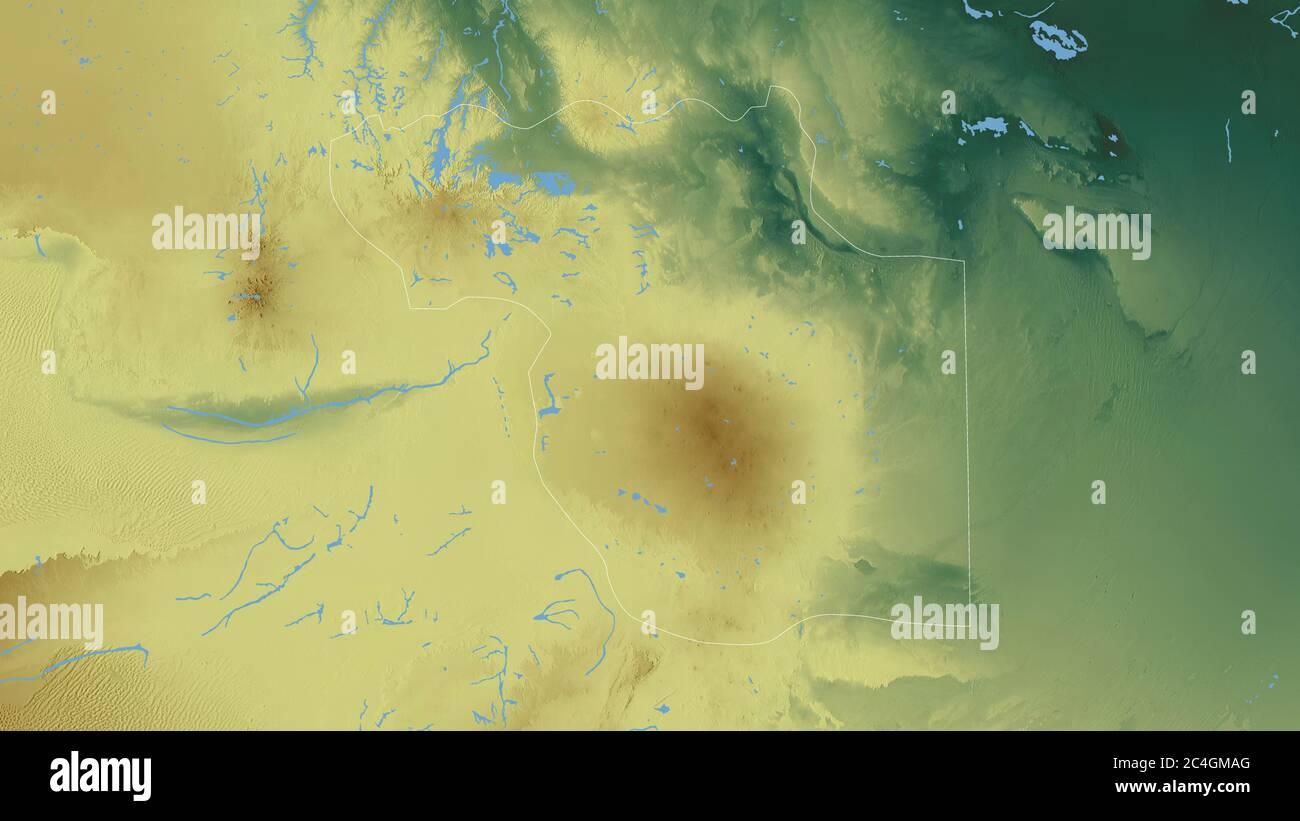 Al jufrah outline map hi-res stock photography and images - Alamy