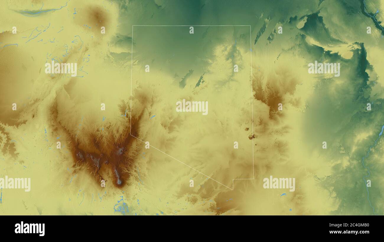 Outline map of al kufrah hi-res stock photography and images - Alamy