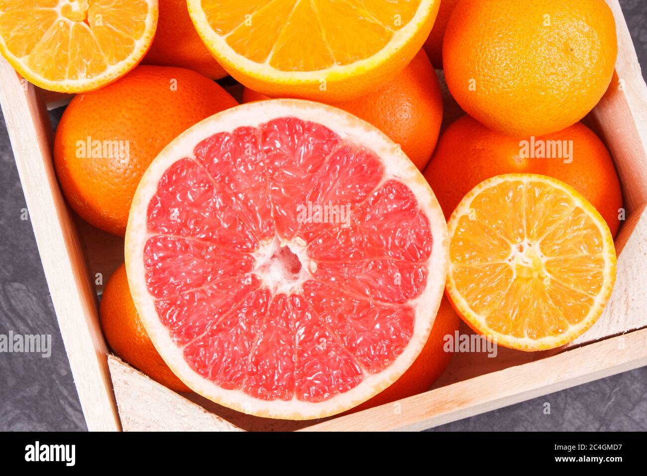 Fresh healthy citrus fruits containing natural minerals and vitamins ...