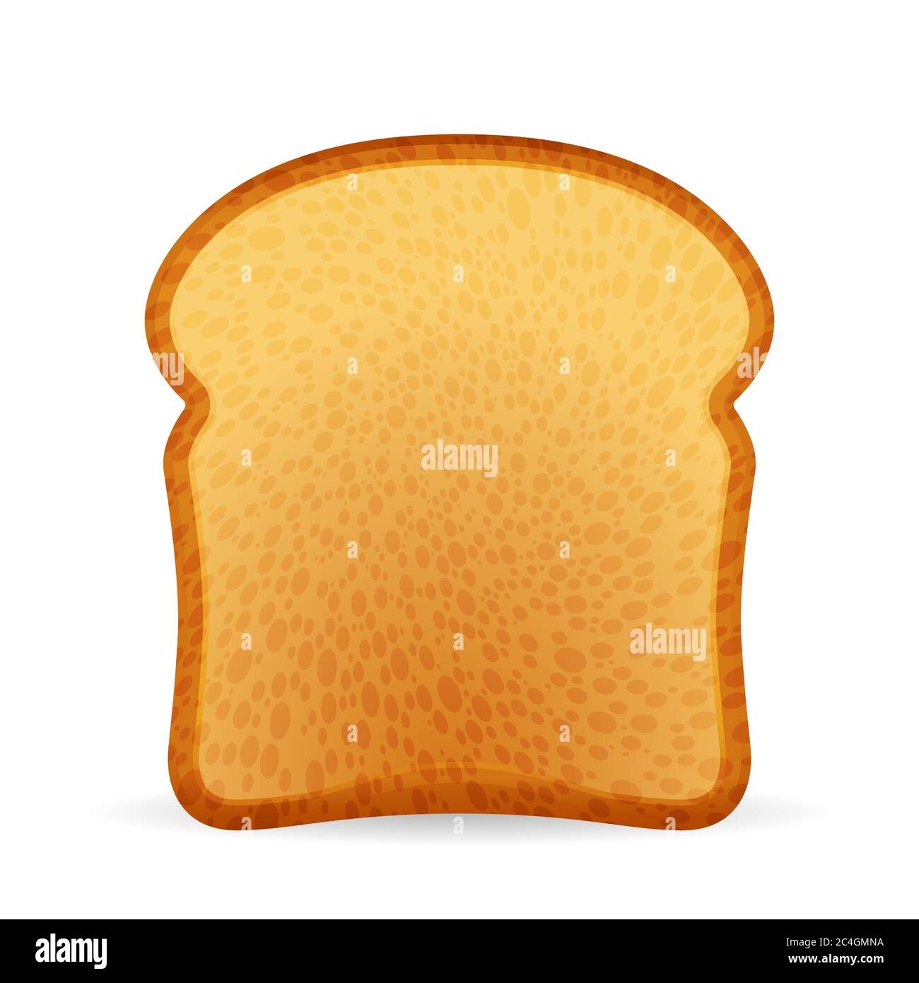 Bread toast on a white background. Vector illustration Stock Photo - Alamy