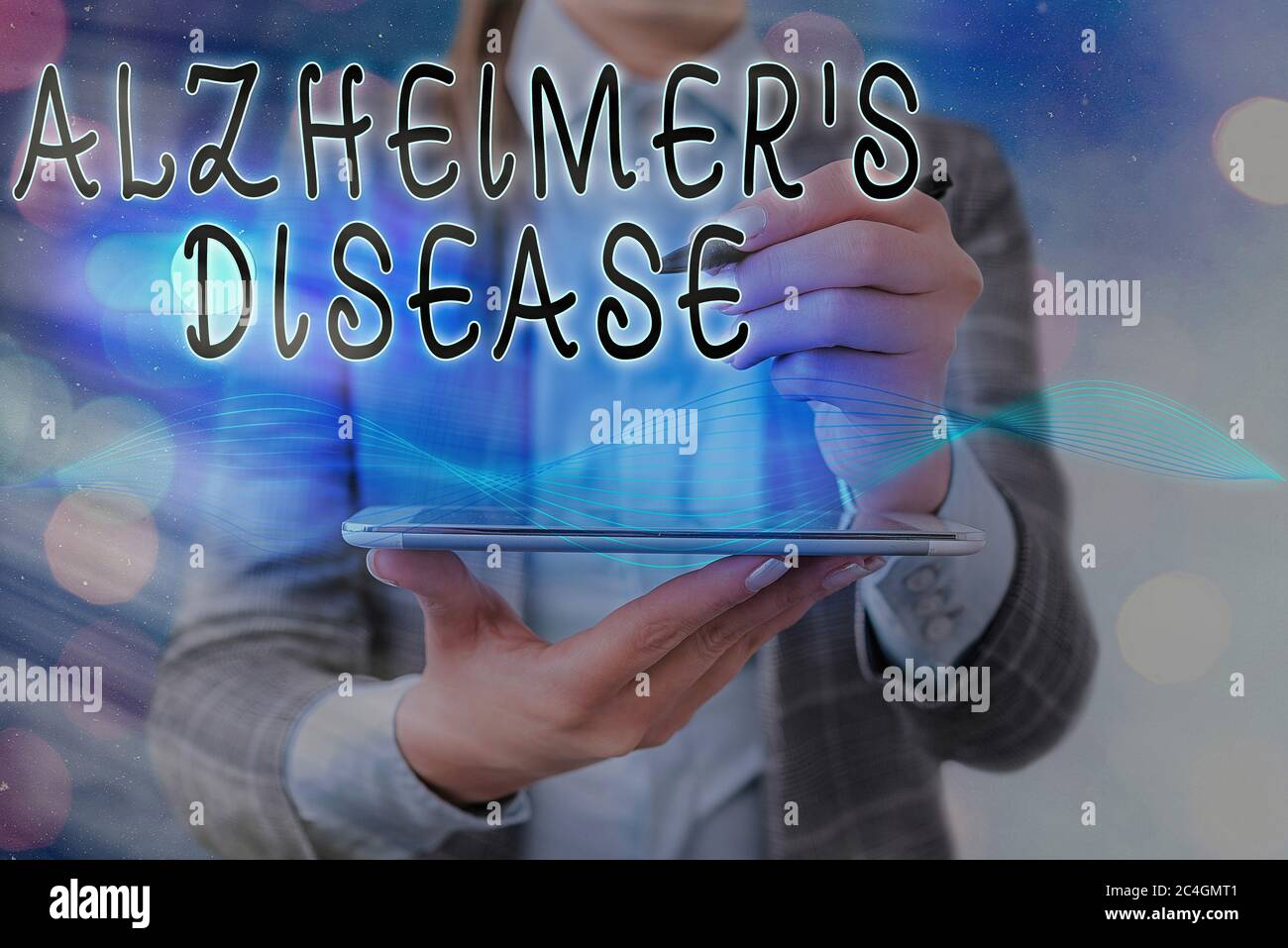 Handwriting text writing Alzheimers Disease. Conceptual photo ...