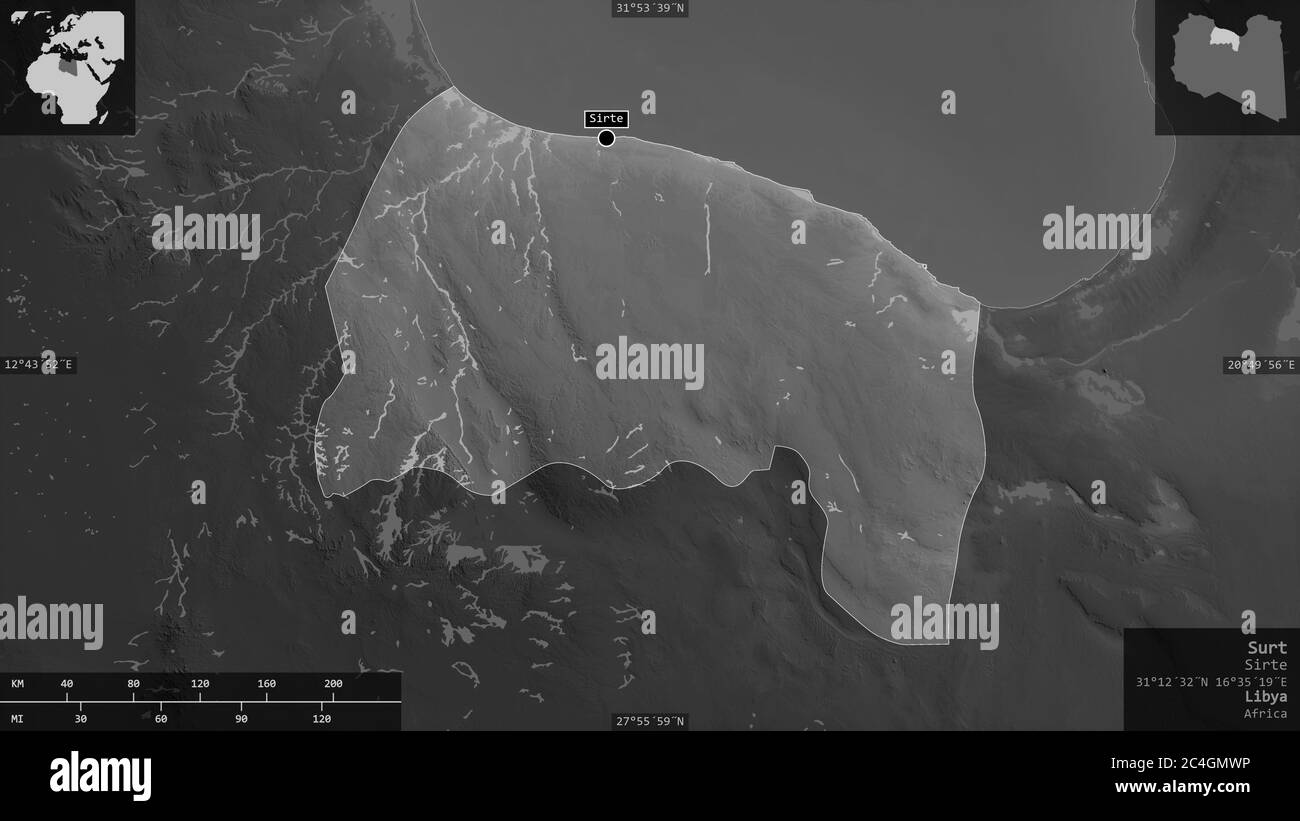 Map of sirte hi-res stock photography and images - Alamy