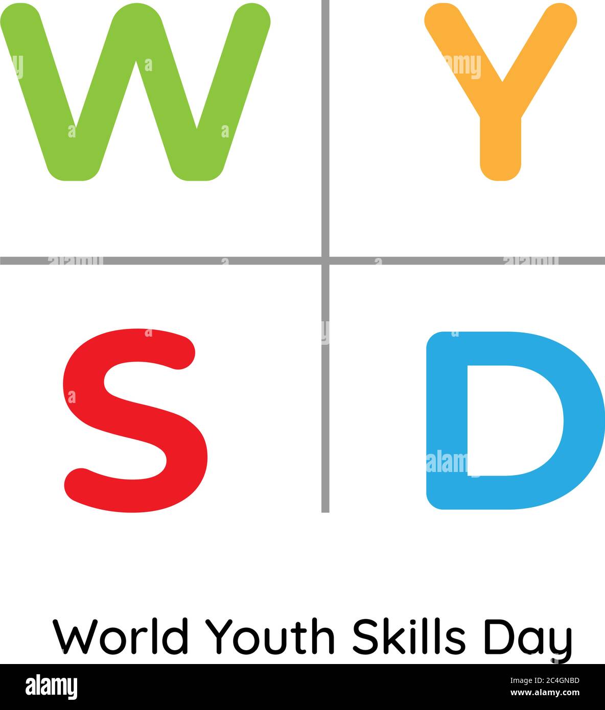 Design for celebrating World Youth Skills Day in Vector Illustration ...