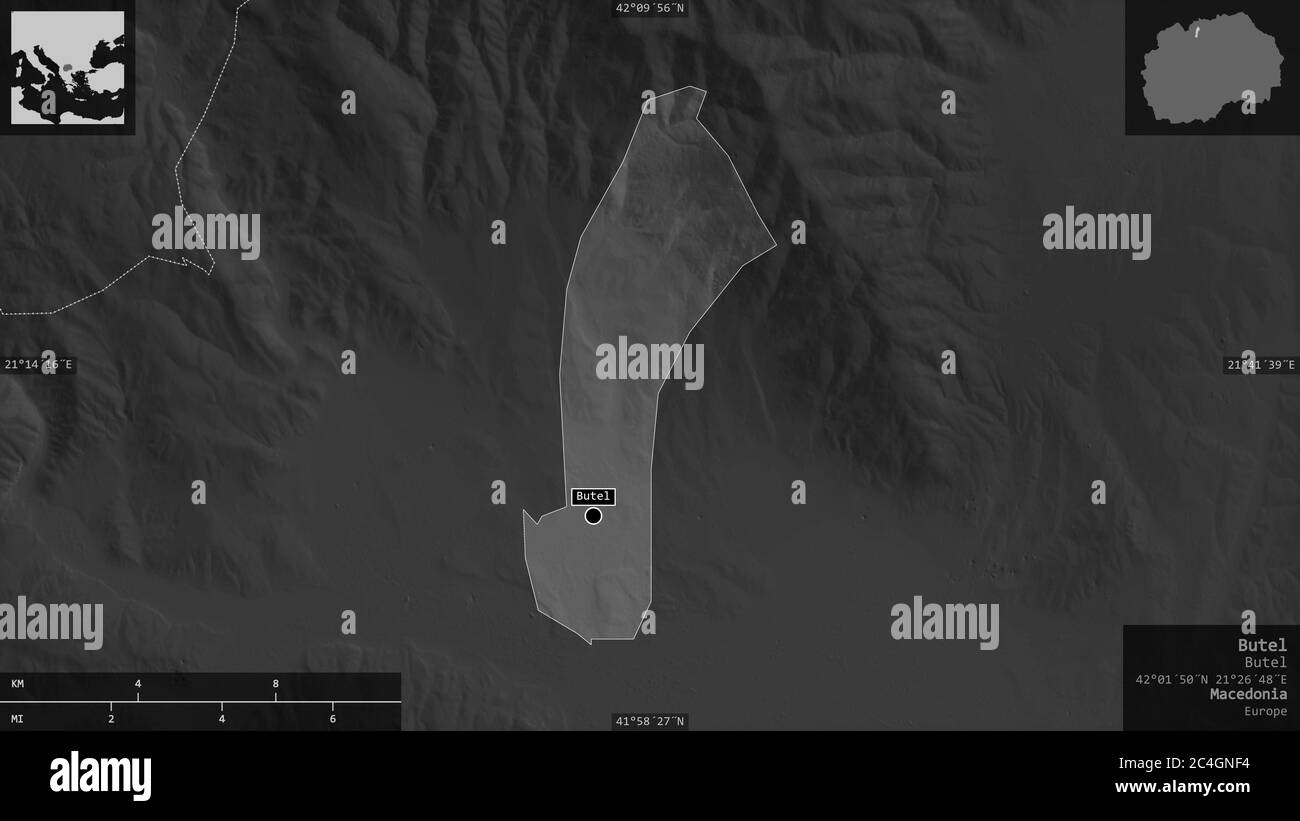 Butel outline map Black and White Stock Photos & Images - Alamy