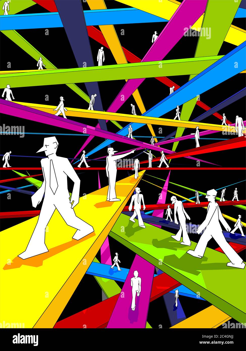 Pavement maze hi-res stock photography and images - Alamy