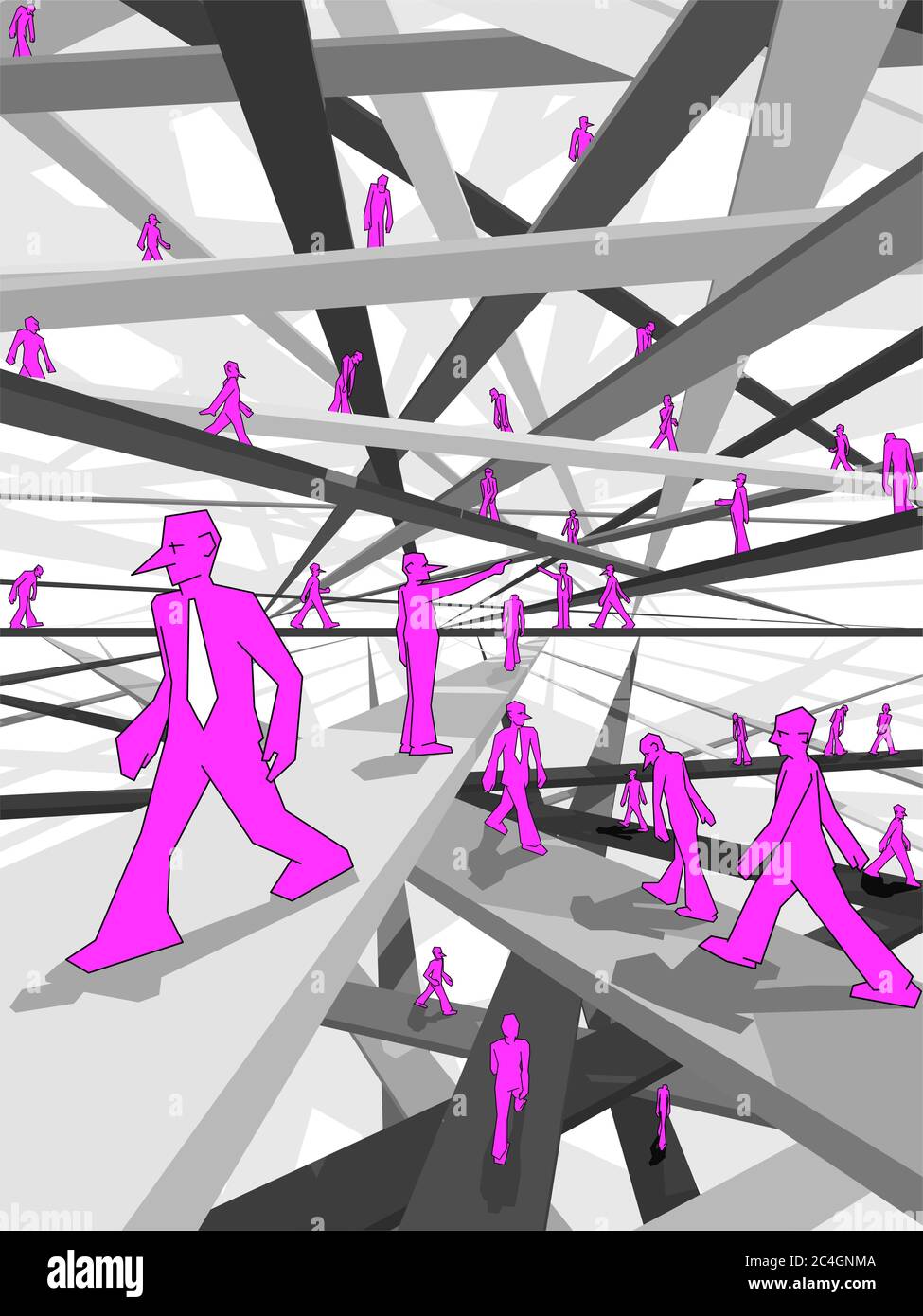 Pavement maze hi-res stock photography and images - Alamy