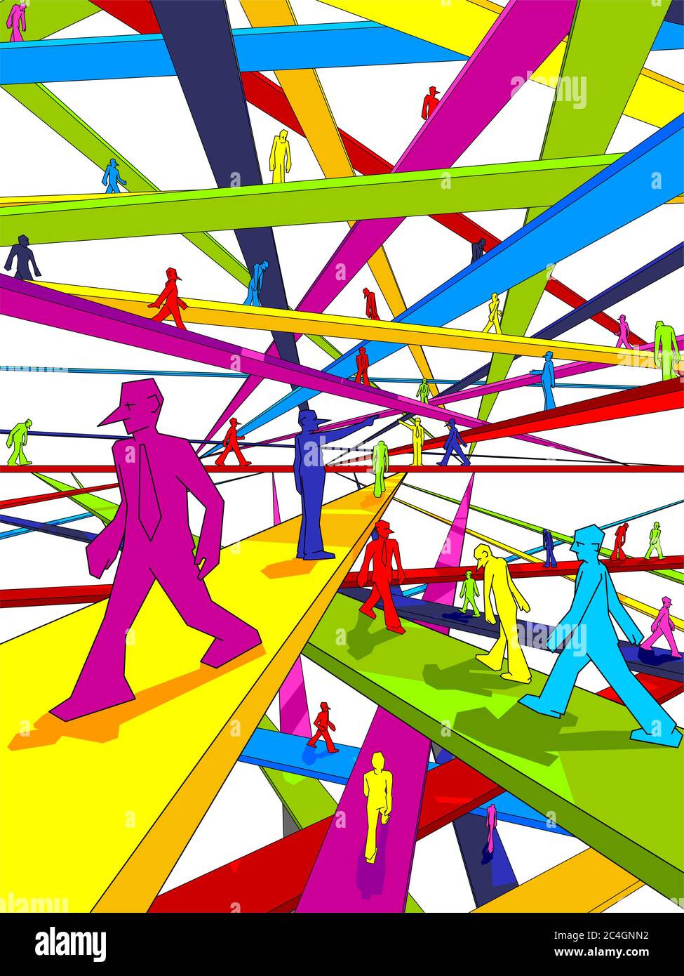 Pavement maze hi-res stock photography and images - Alamy