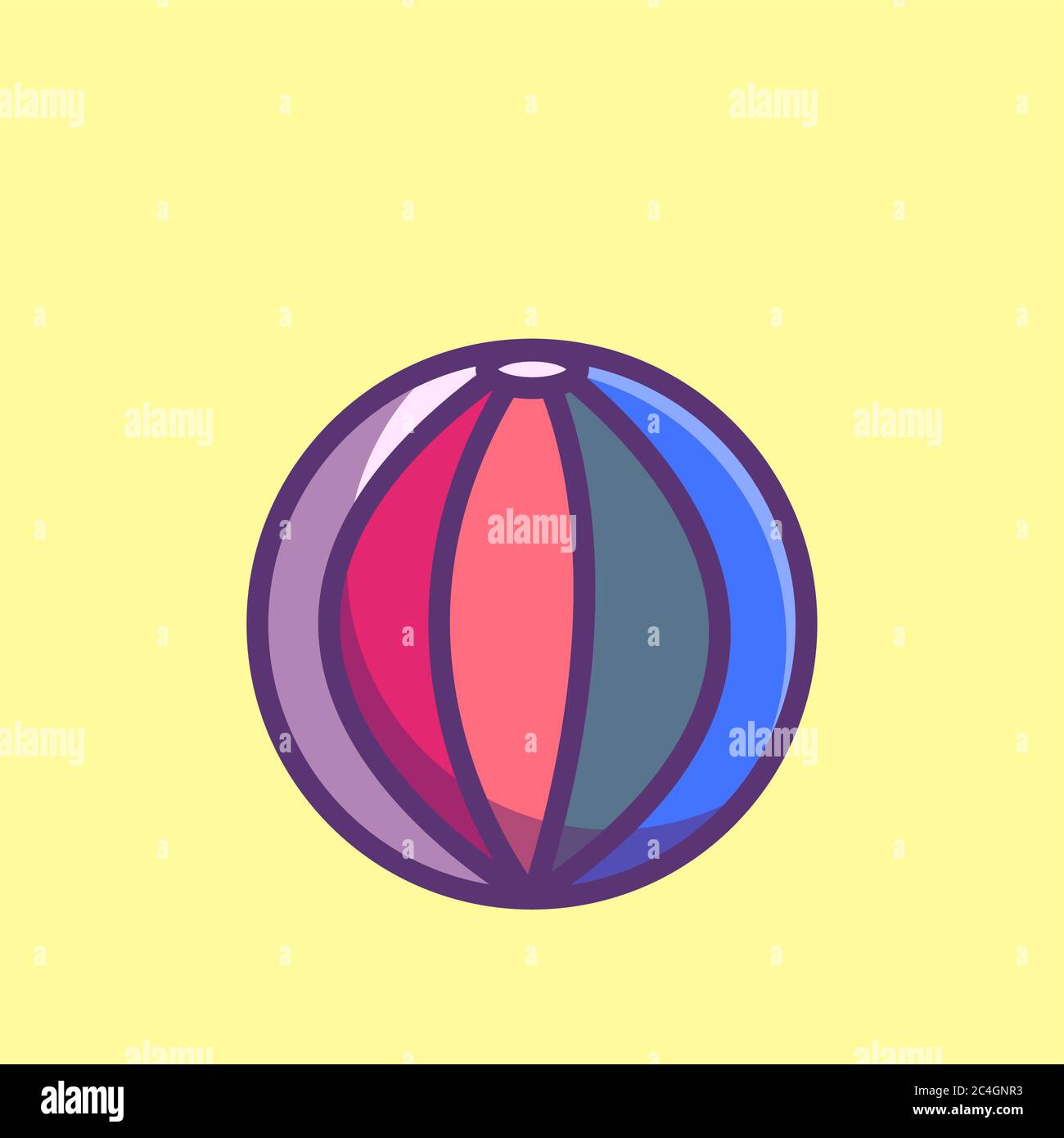 beach ball vector icon. summer icon concept Stock Vector Image & Art ...
