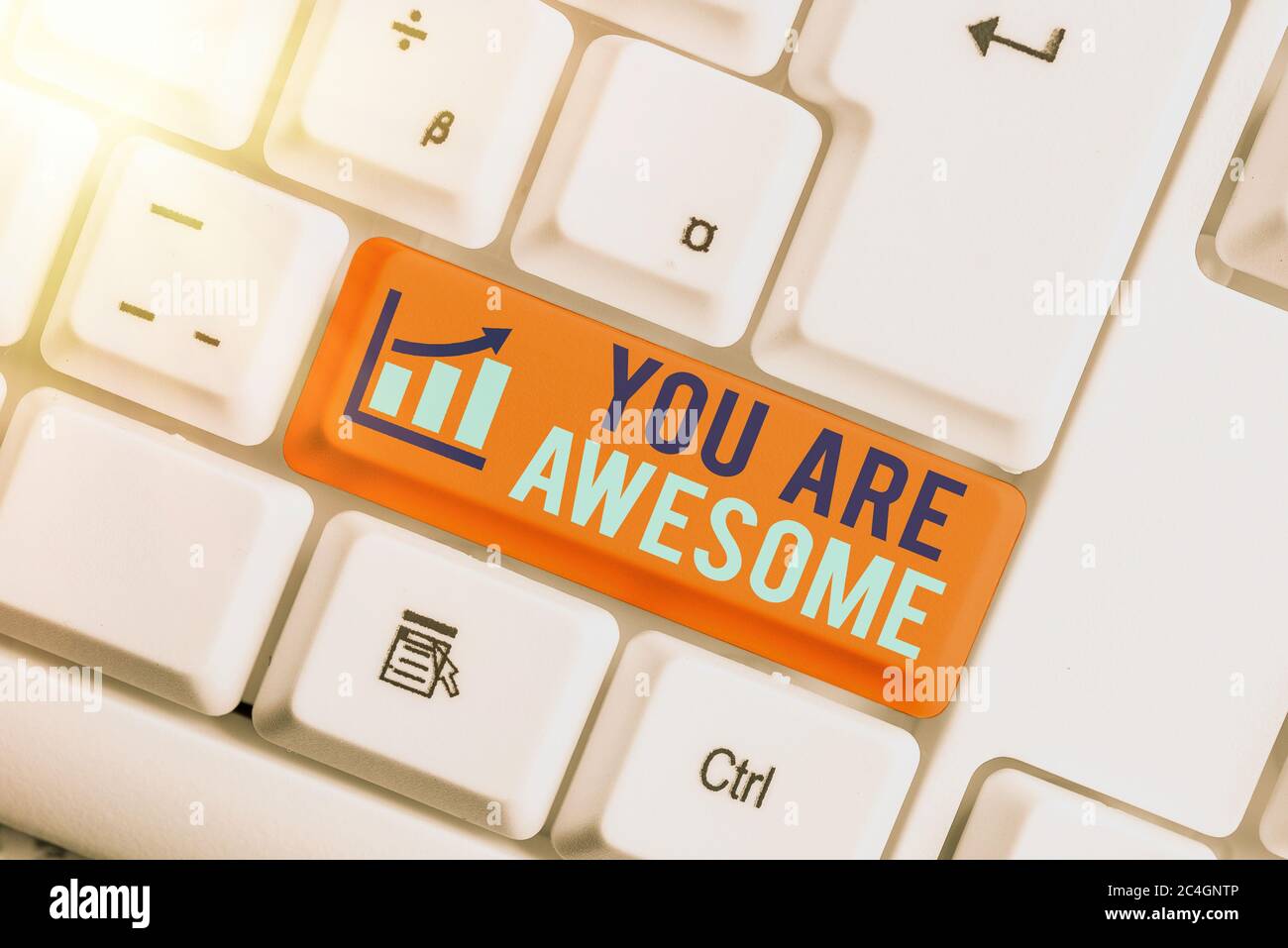 Text sign showing You Are Awesome. Business photo showcasing Motivation ...