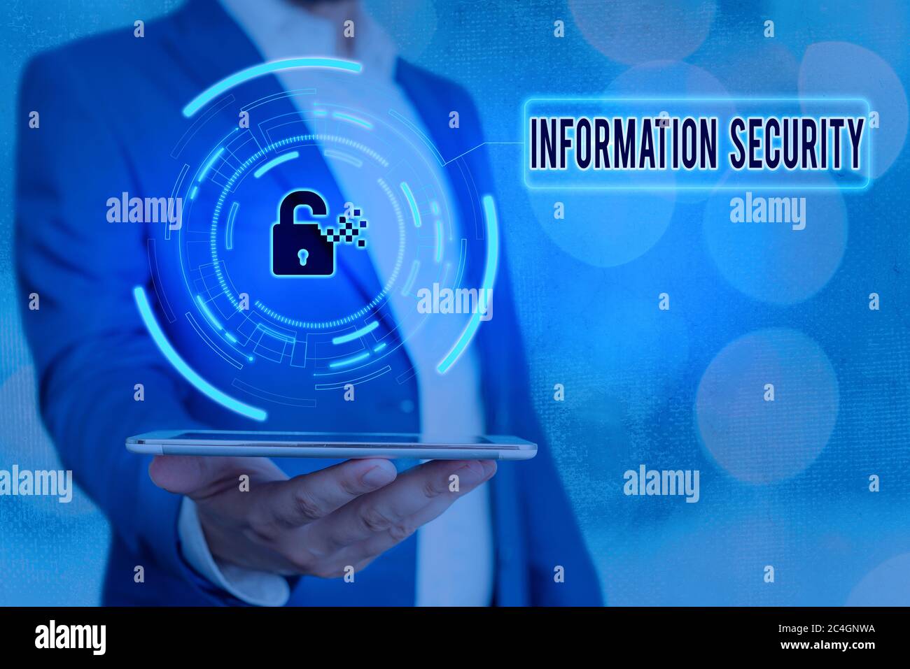 Handwriting text Information Security. Conceptual photo being protected ...