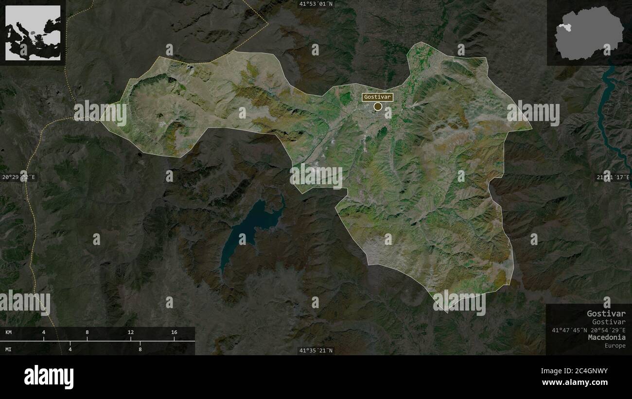 Gostivar outline map hi-res stock photography and images - Alamy