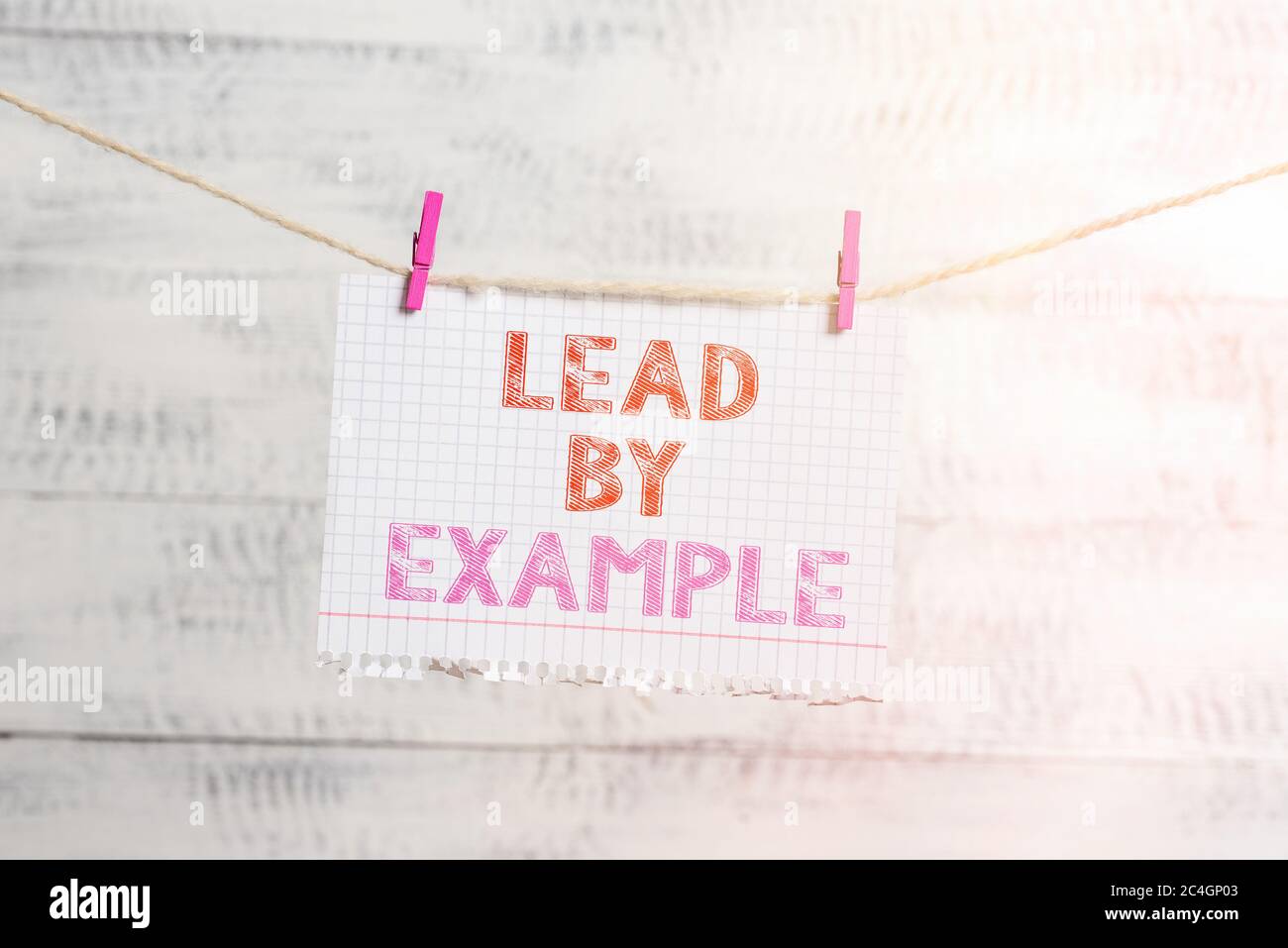 Writing note showing Lead By Example. Business concept for Be a role ...