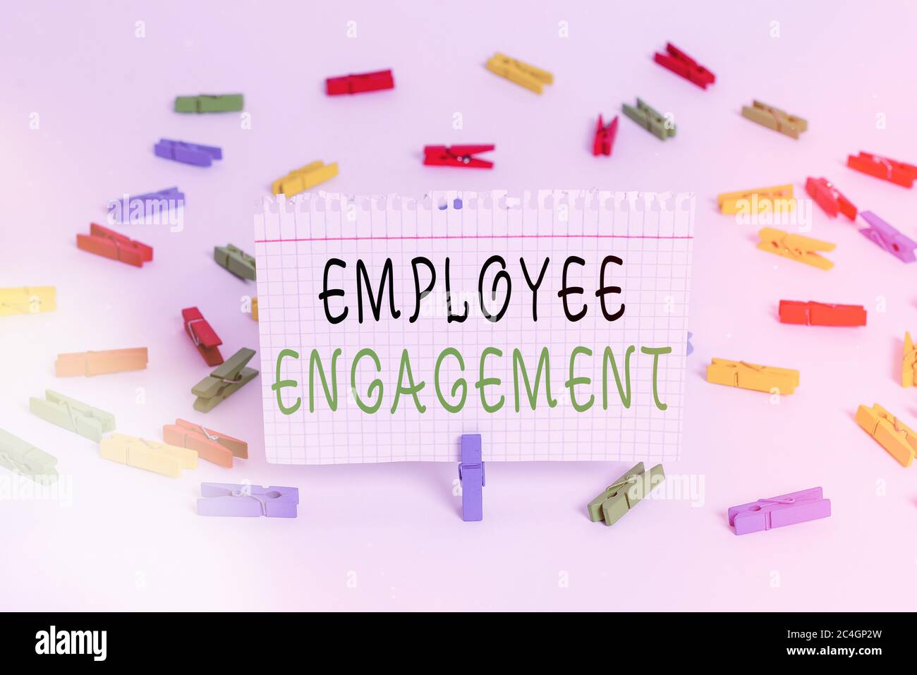 Writing note showing Employee Engagement. Business concept for extent ...