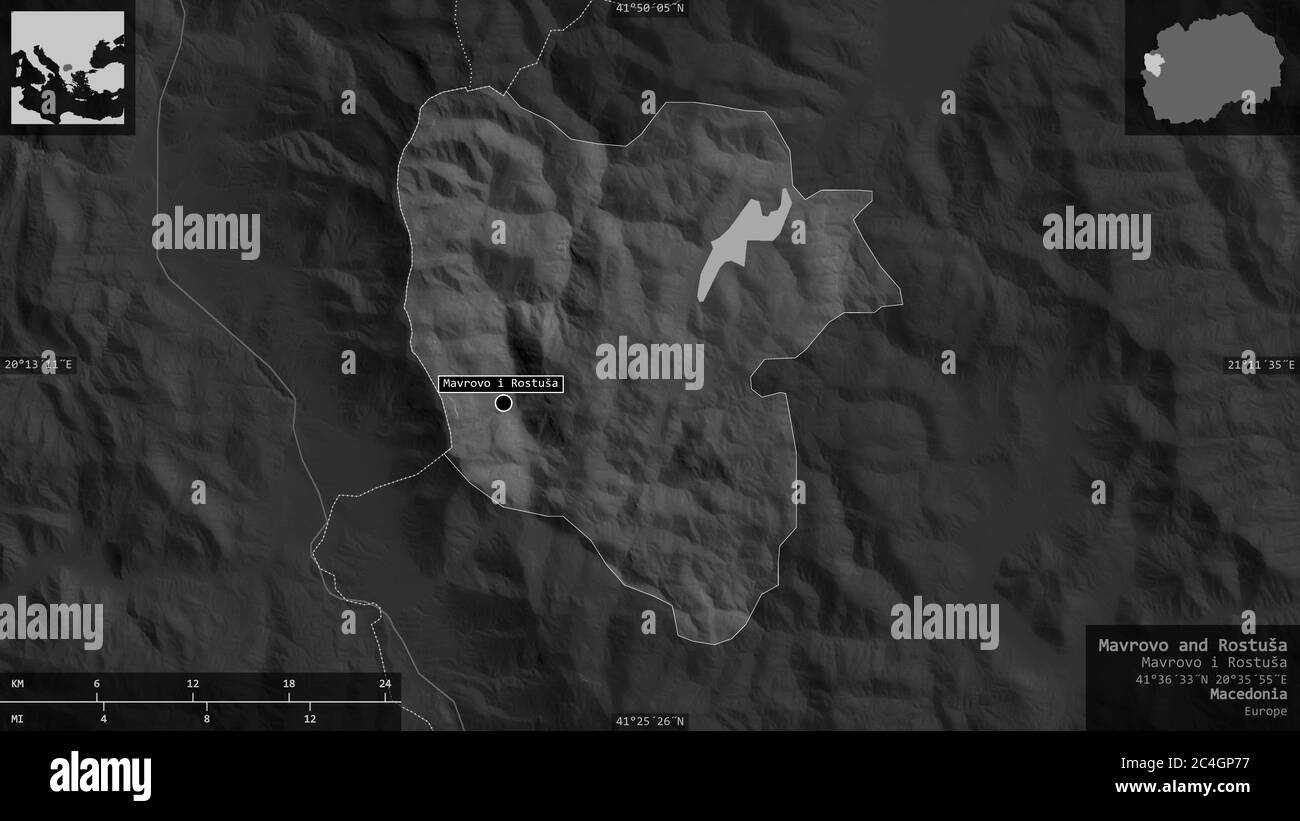 Macedonia country profile map hi-res stock photography and images - Alamy