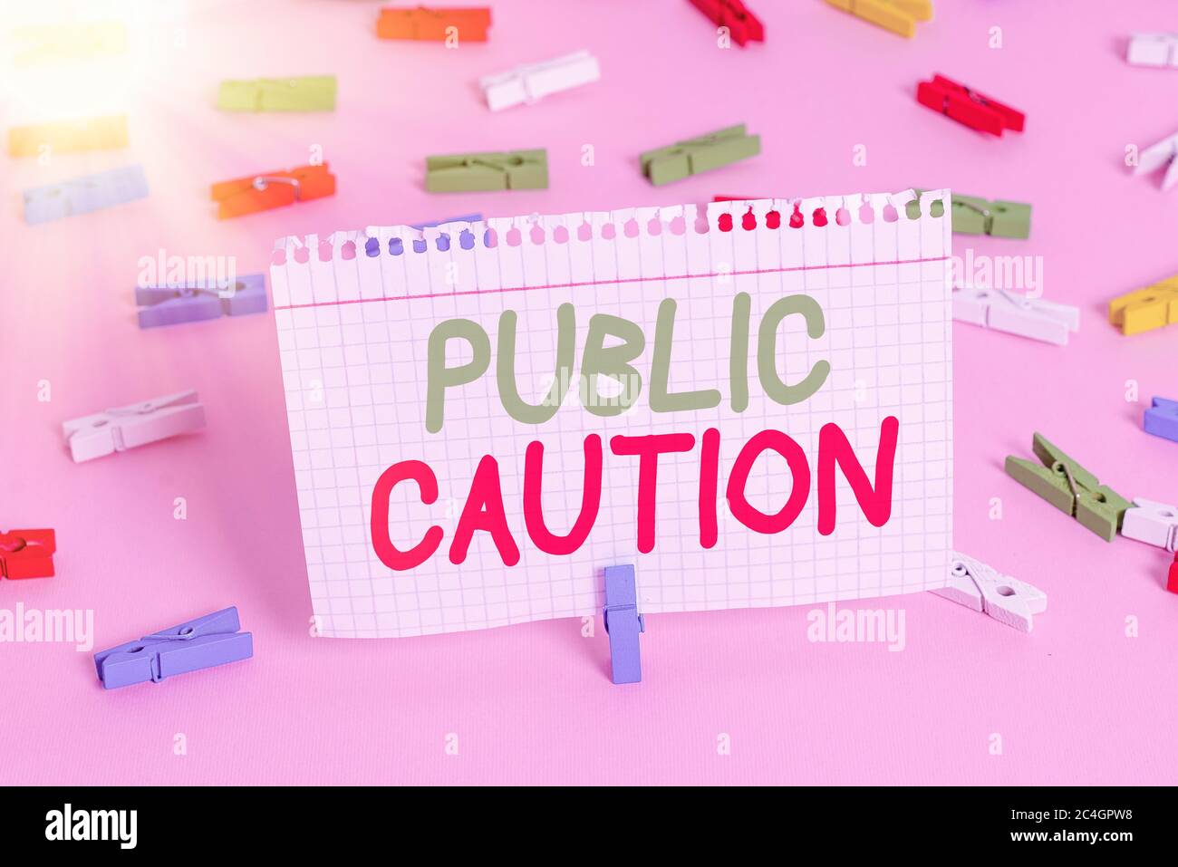 Handwriting text Public Caution. Conceptual photo formal warning given ...