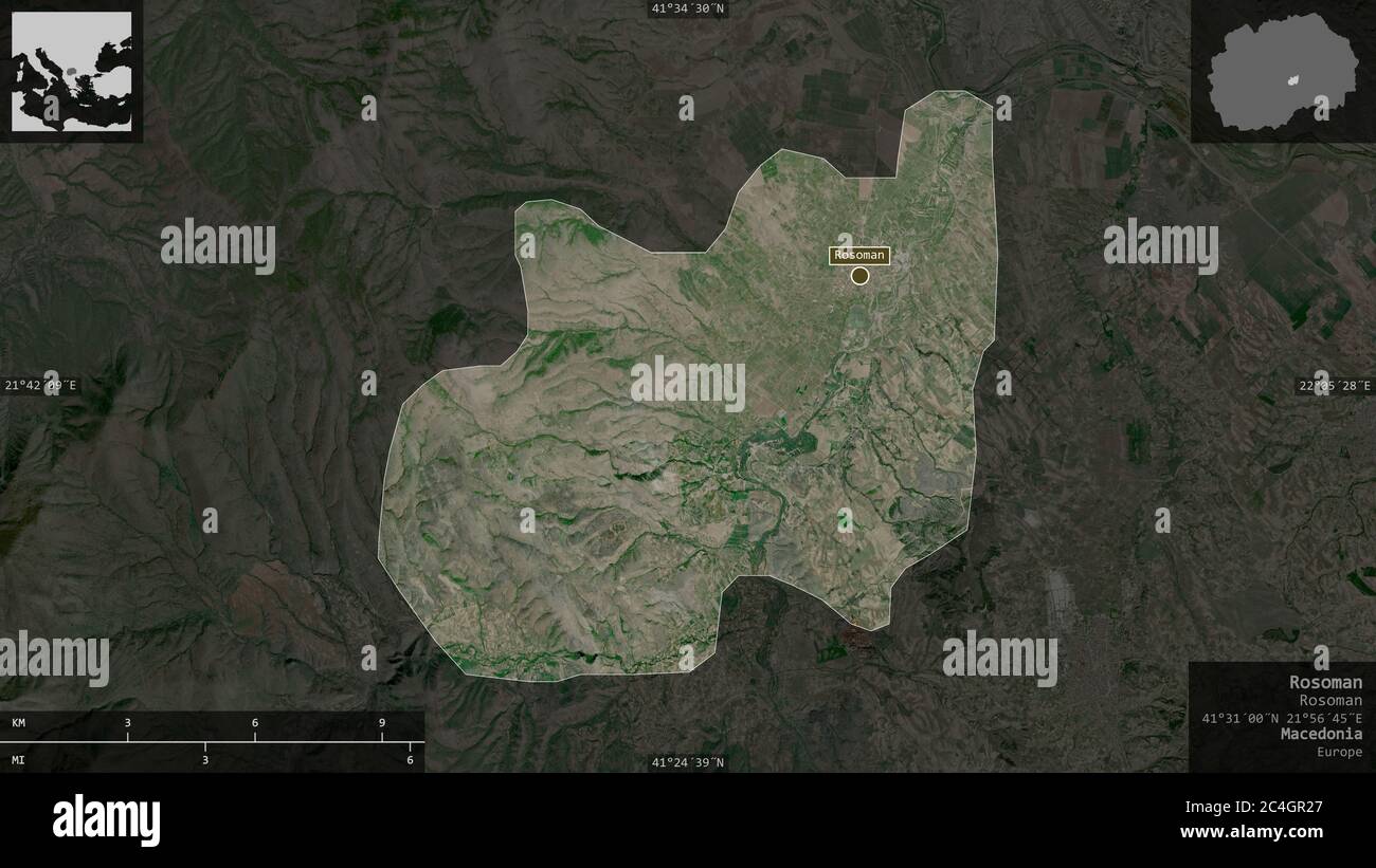 Rosoman outline map hi-res stock photography and images - Alamy