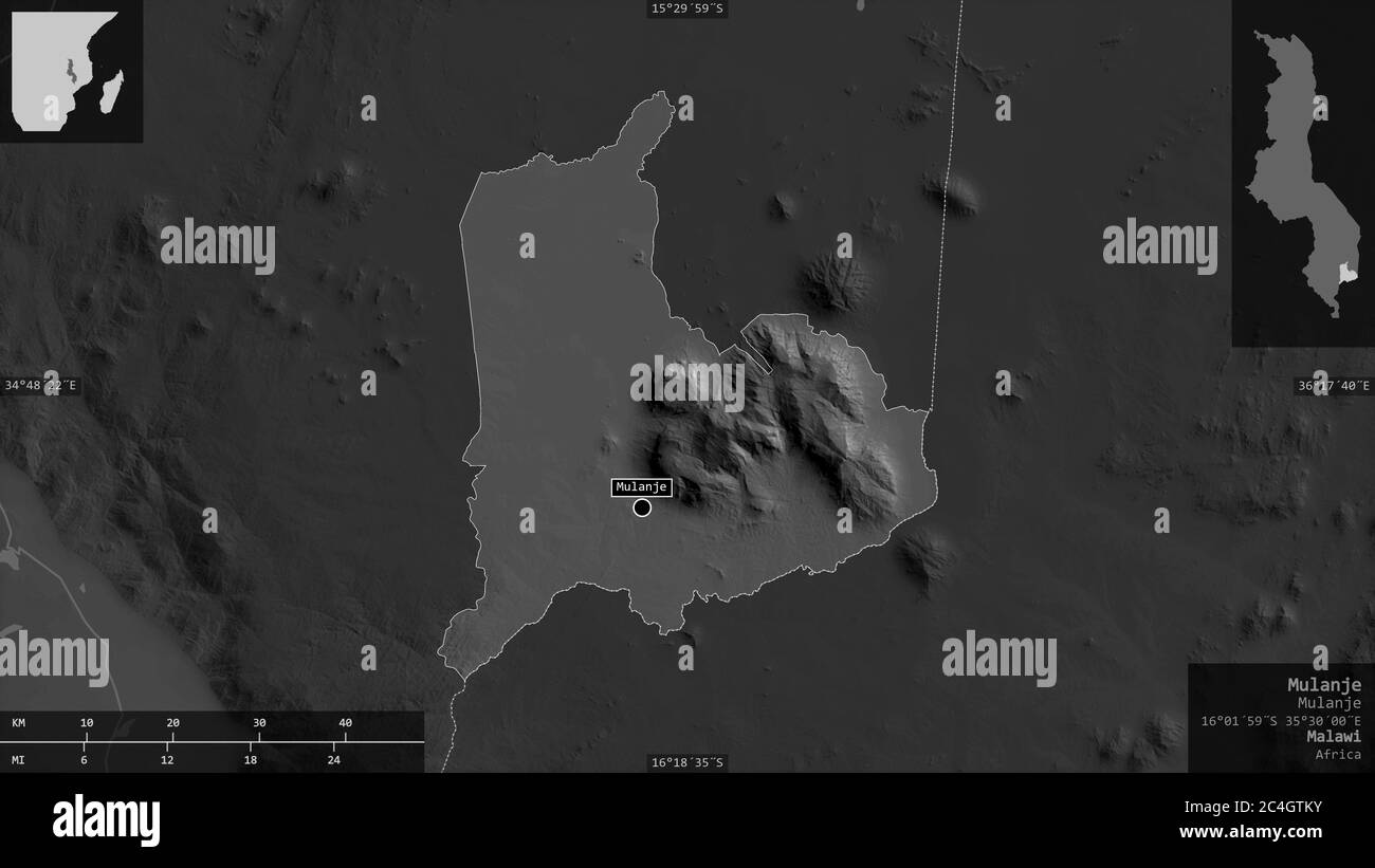 Mulanje map hi-res stock photography and images - Alamy