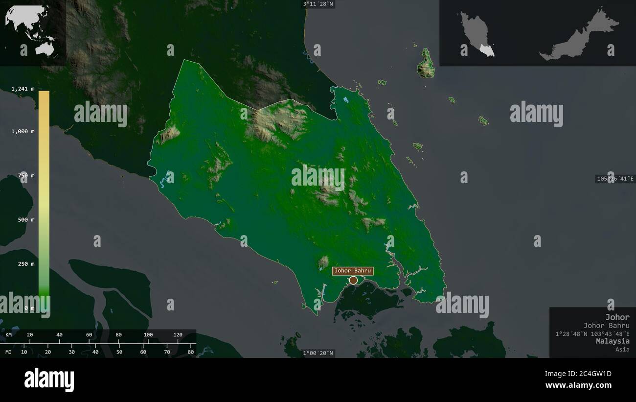 Johore map hi-res stock photography and images - Alamy