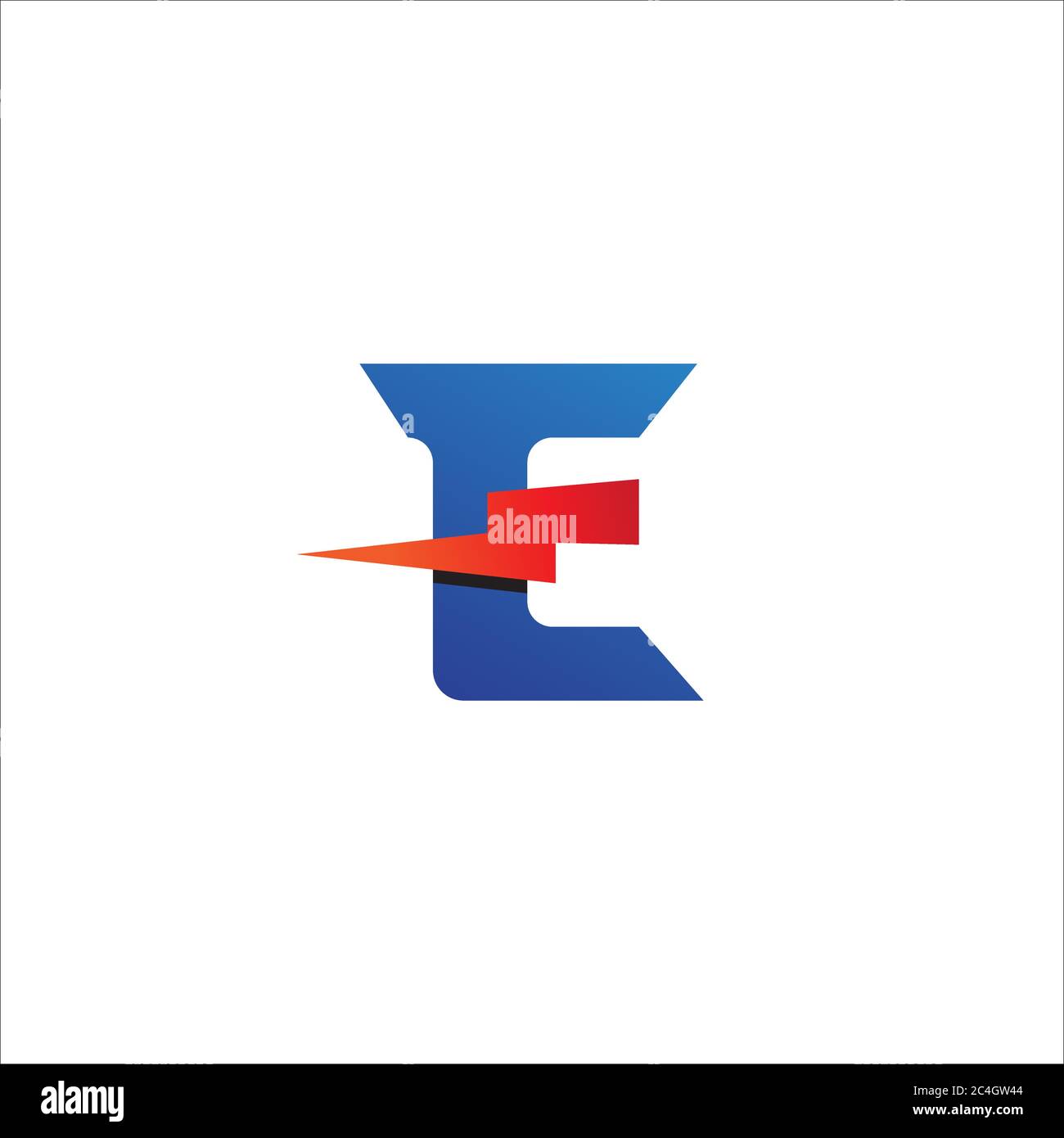 E lightning bolt logo hi-res stock photography and images - Alamy