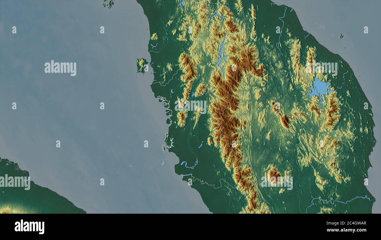 Perak outline map hi-res stock photography and images - Alamy