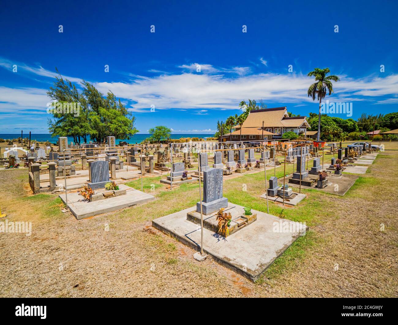 Buddhist Cemetery of Mantokuji Soto Zen Mission in Paia, Maui Hawaii ...