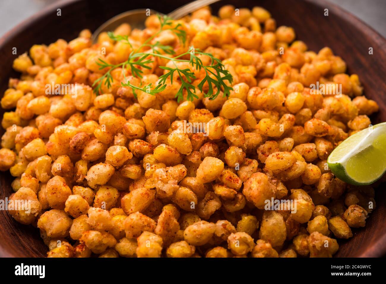 Crispy Fried Corn is a Chatpata starter snack from India, served in a ...