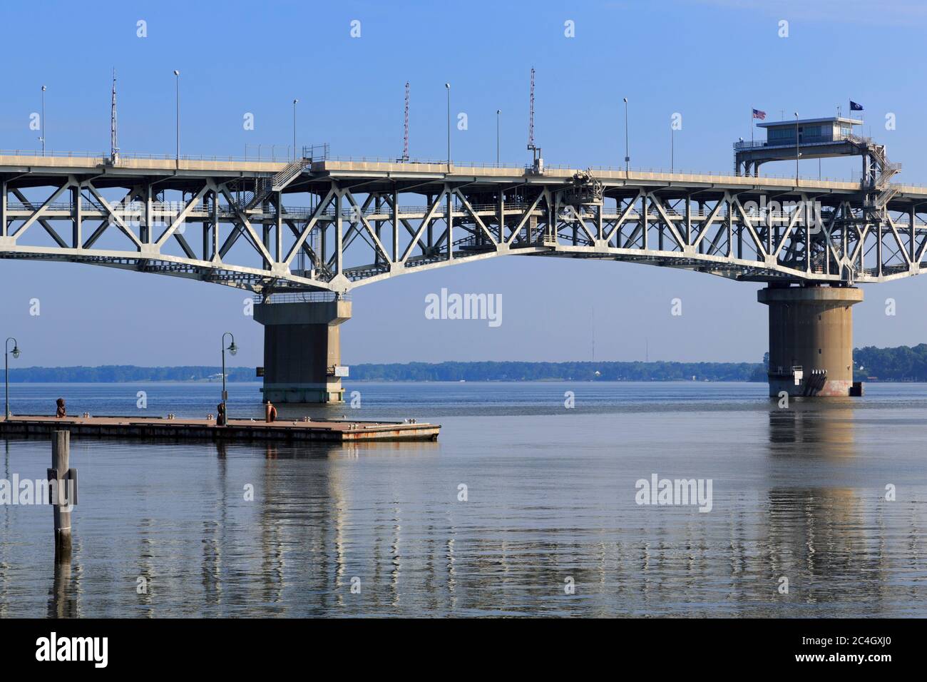 Riverwalk Landing & Coleman Memorial Bridge, Yorktown, Virginia, USA ...
