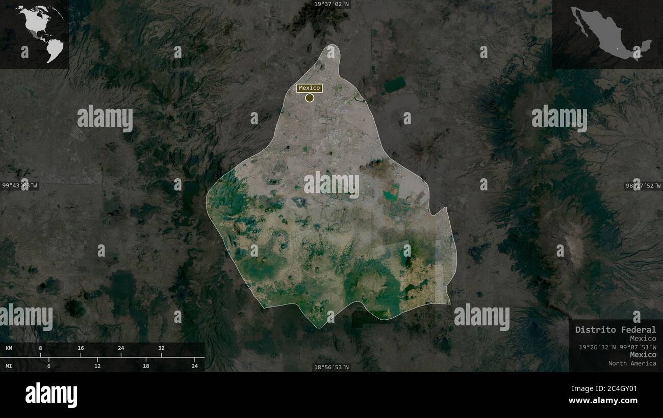 Distrito federal mexico map hi-res stock photography and images - Alamy